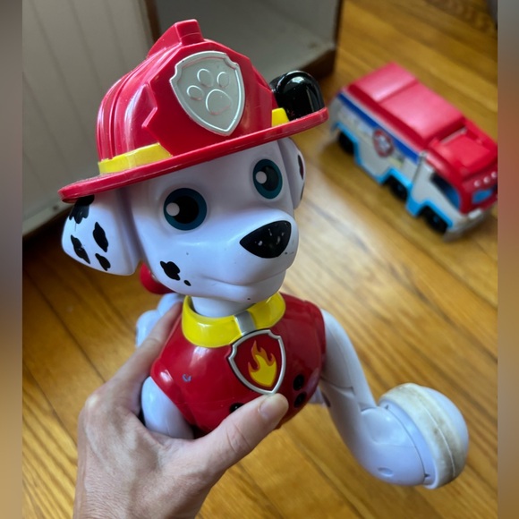 Paw Patrol | Toys | Interactive Marshall Paw Patrol Firefighter Pup ...